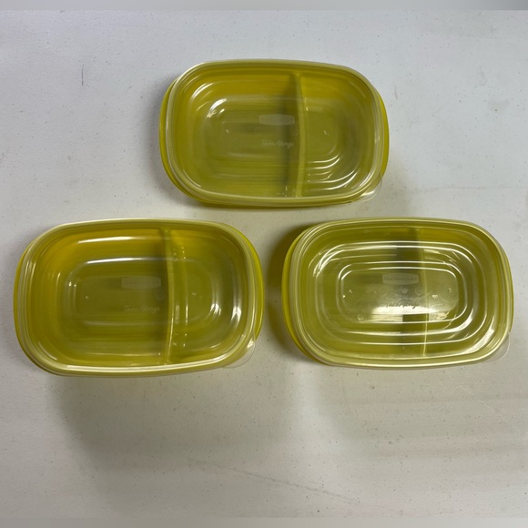 Rubbermaid | Kitchen | Vintage Three Chartreuse Yellow Rubbermaid ...